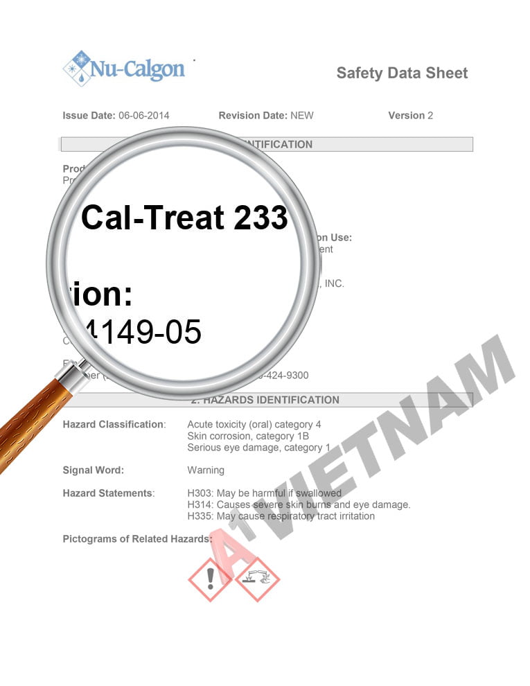 Hóa chất chống cáu cặn Caltreat-233 - Phân Phối Chính Hãng