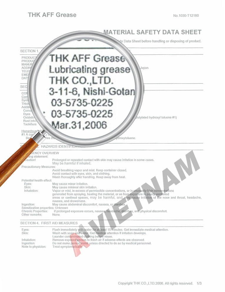 Mỡ THK AFF - Phân Phối Chính Hãng Giá Tốt Nhất Tại Việt Nam