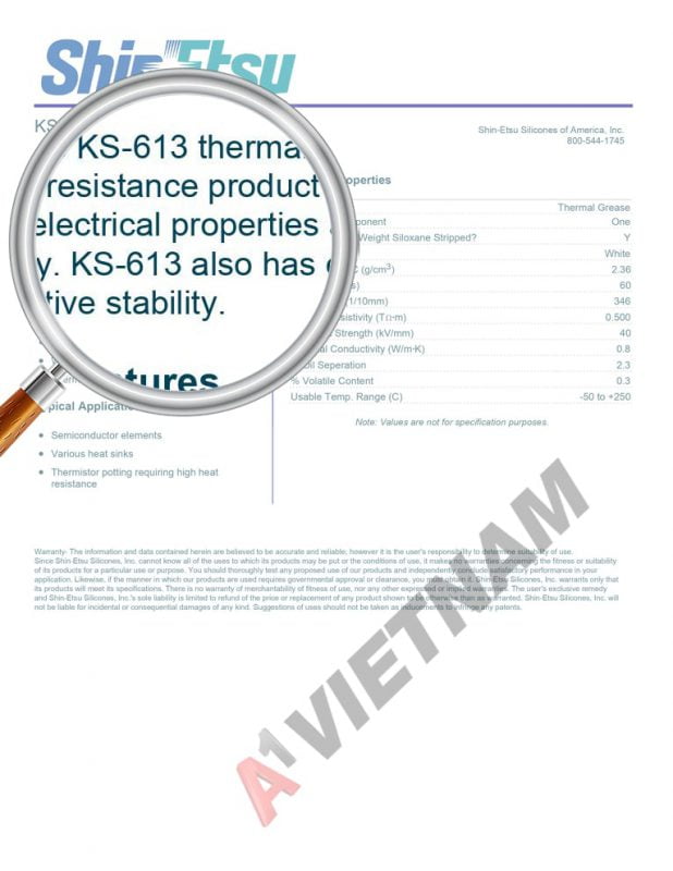 Mỡ Shinetsu KS-613 - Phân Phối Chính Hãng Tại Việt Nam