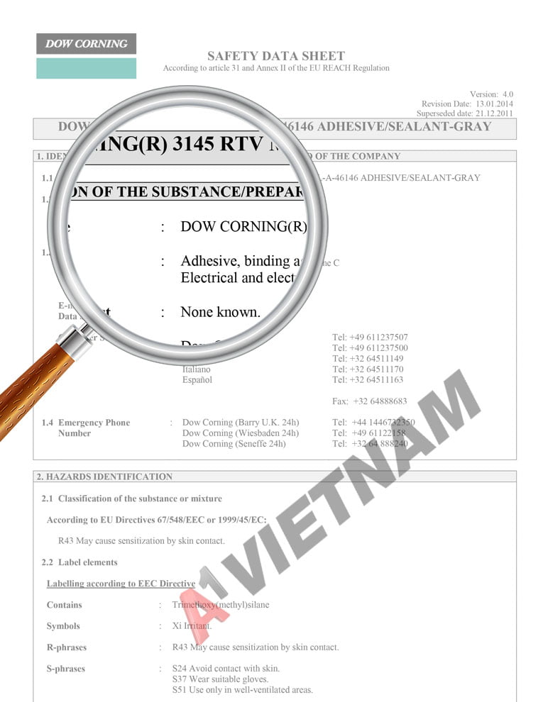 Keo Dow Corning 3145 - Phân Phối Chính Hãng Tại Việt Nam