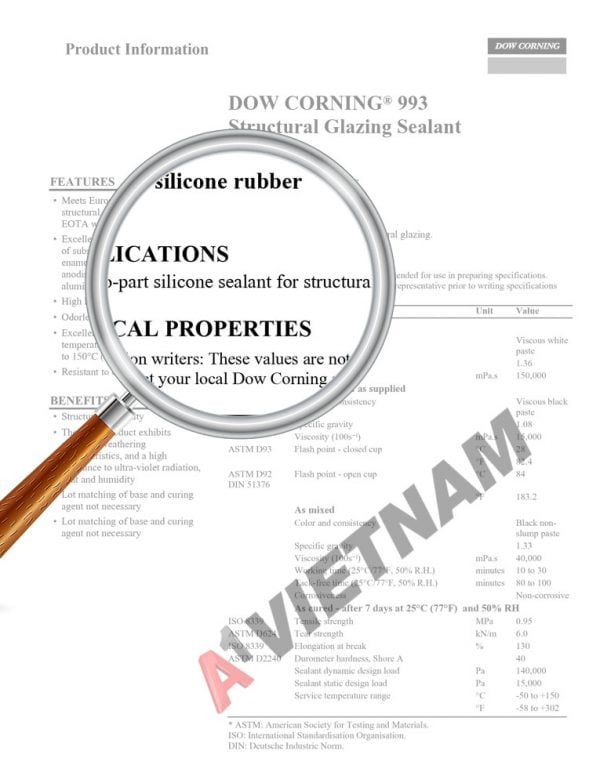 Keo Dow Corning 993 - Phân Phối Chính Hãng Tại Việt Nam