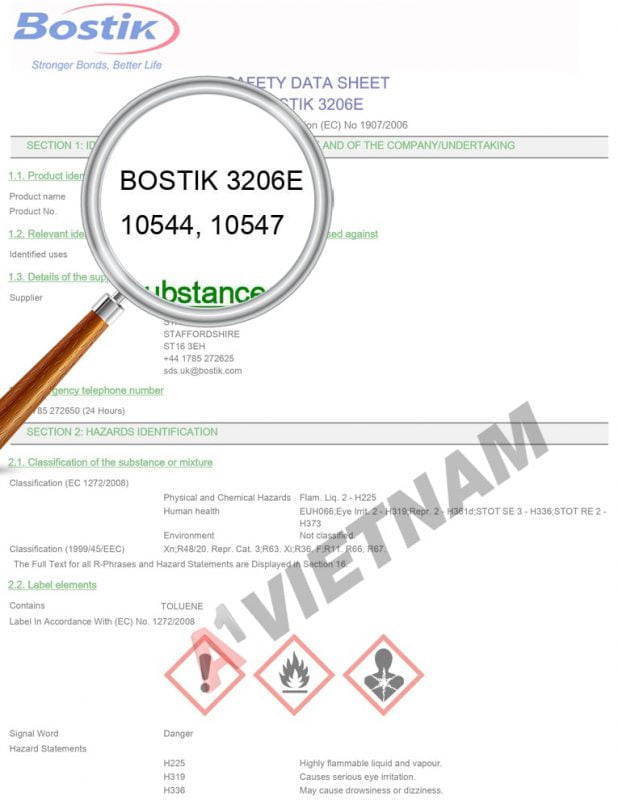 Keo Bostik 3206E - Phân Phối Chính Hãng Tại Việt Nam.