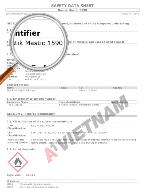 Keo Bostik 1590 - Phân Phối Chính Hãng Tại Việt Nam