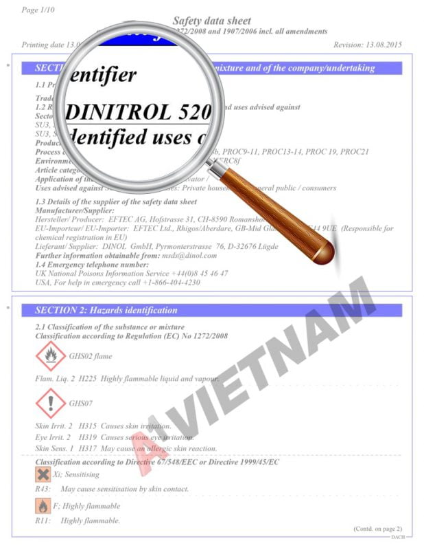 Mỡ Dinitrol 520 - Phân Phối Chính Hãng Tại Việt Nam