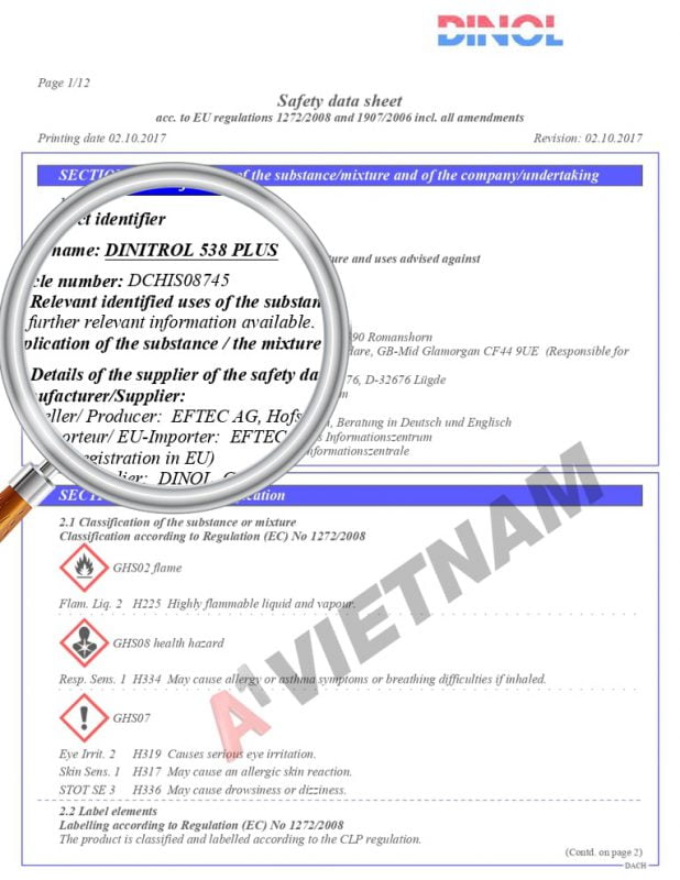 Keo Dinitrol 538 Plus - Phân Phối Chính Hãng Tại Việt Nam