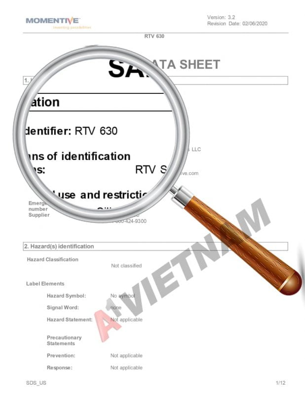 Keo Momentive RTV630 - Phân Phối Chính Hãng, Giá Rẻ Nhất