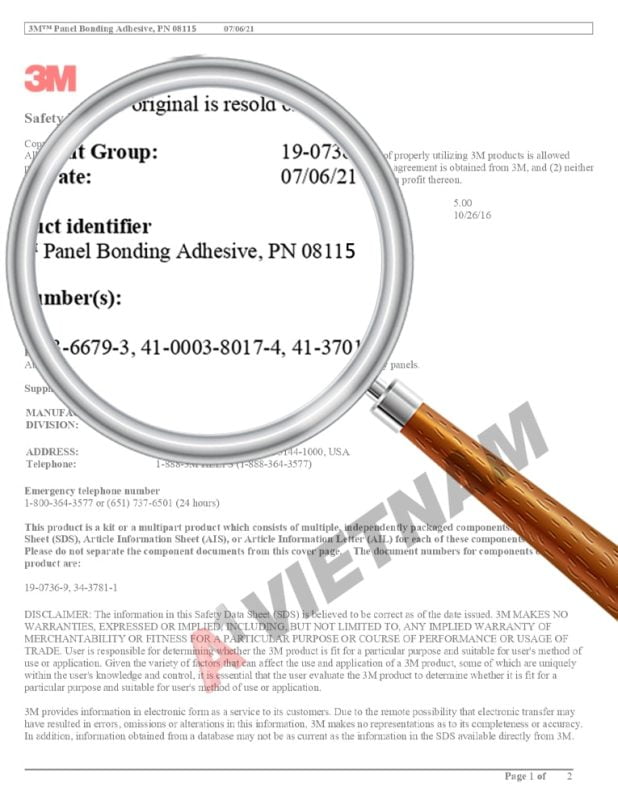 Keo 3M Panel Bonding Adhesive PN 08115 - Giá Rẻ Nhất