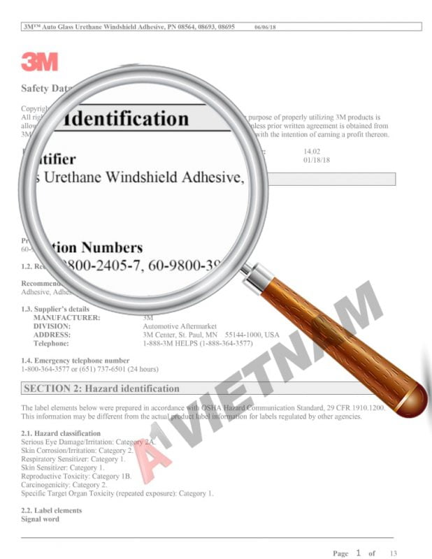 Keo 3M Urethane Windshield Adhesive 08693 - Giá Rẻ Nhất