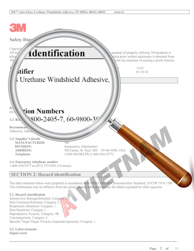 Keo 3M Urethane Windshield Adhesive 08693 - Giá Rẻ Nhất