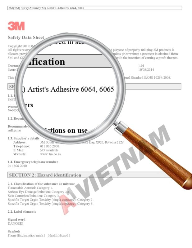 Keo 3M 6065 Spray Mount Artist's Adhesive - Chính Hãng