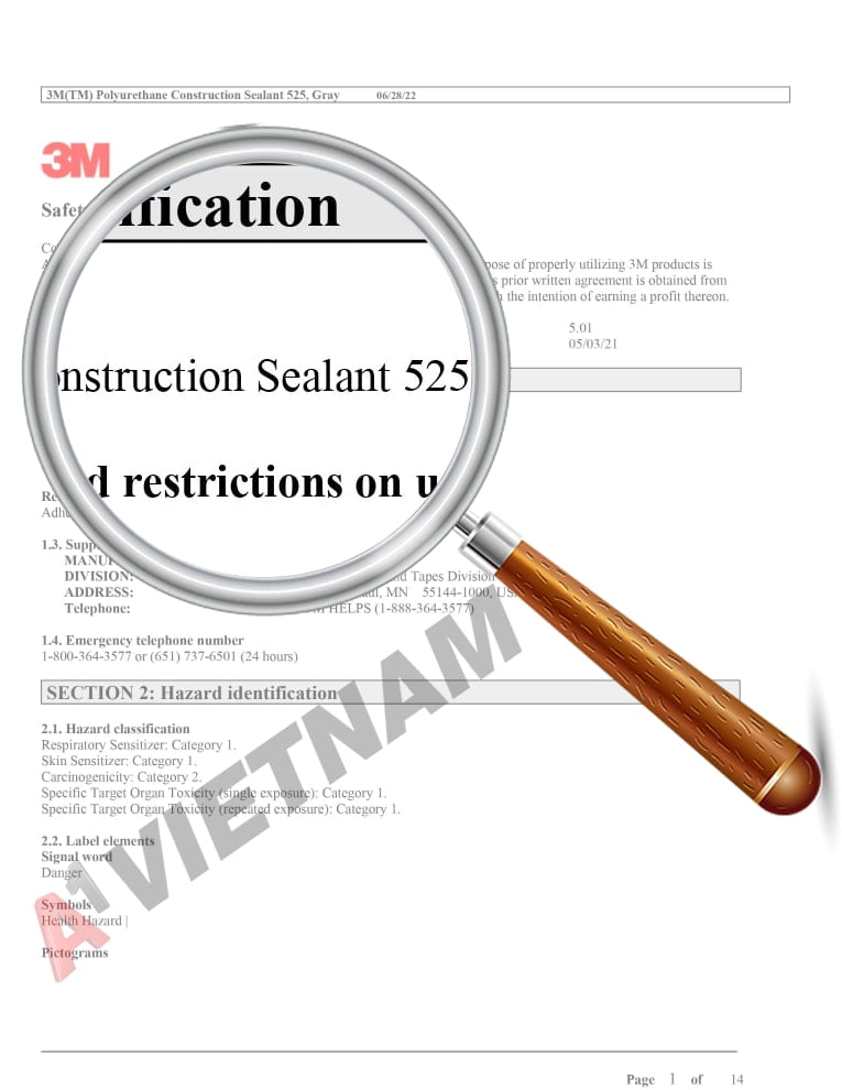 Keo 3M Polyurethane Construction Sealant 525 Gray - Giá Rẻ