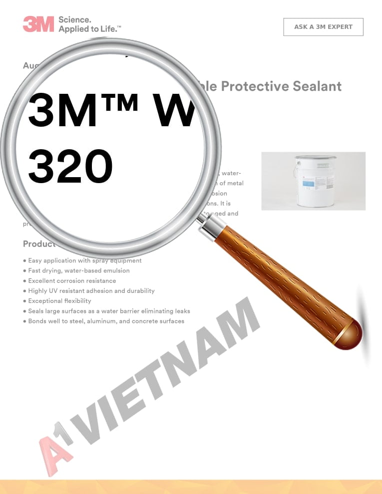 Keo 3M Water-Based Sprayable Protective Sealant 320 - Giá Rẻ