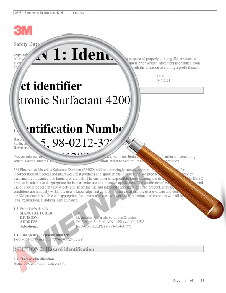 Dầu 3M Electronic Surfactant 4200 - Phân Phối Chính Hãng
