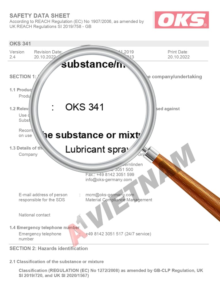 Dầu OKS 341 - Phân Phối Chính Hãng, Giá Rẻ Nhất