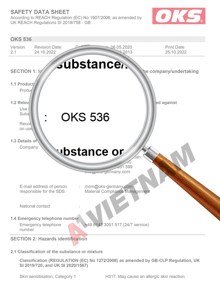 Dầu OKS 536 - Phân Phối Chính Hãng, Giá Rẻ Nhất