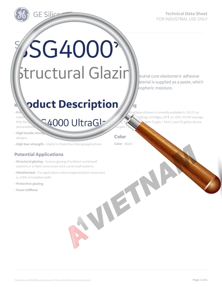 Keo GE SSG4000 UltraGlaze - Phân Phối Chính Hãng, Giá Rẻ
