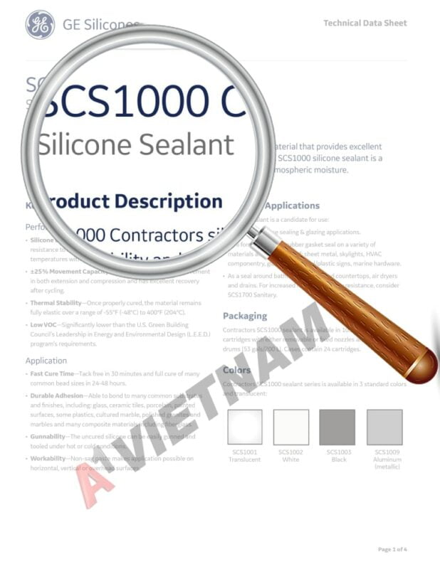 Keo GE SCS1000 Contractors Silicone Sealant - Giá Rẻ Nhất