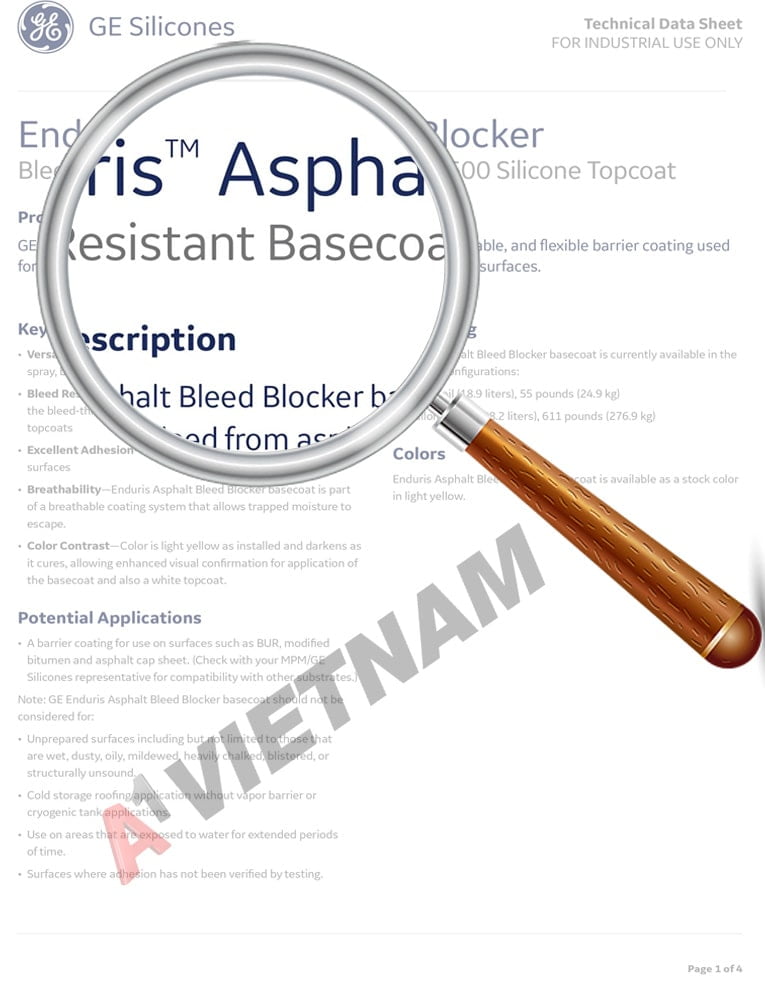 Keo GE Enduris Asphalt Bleed Blocker - Phân Phối Chính Hãng