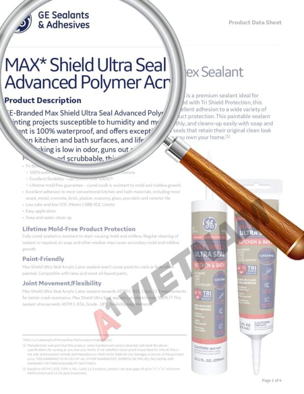 Keo GE Max Shield Ultra Seal Sealant - Phân Phối Chính Hãng