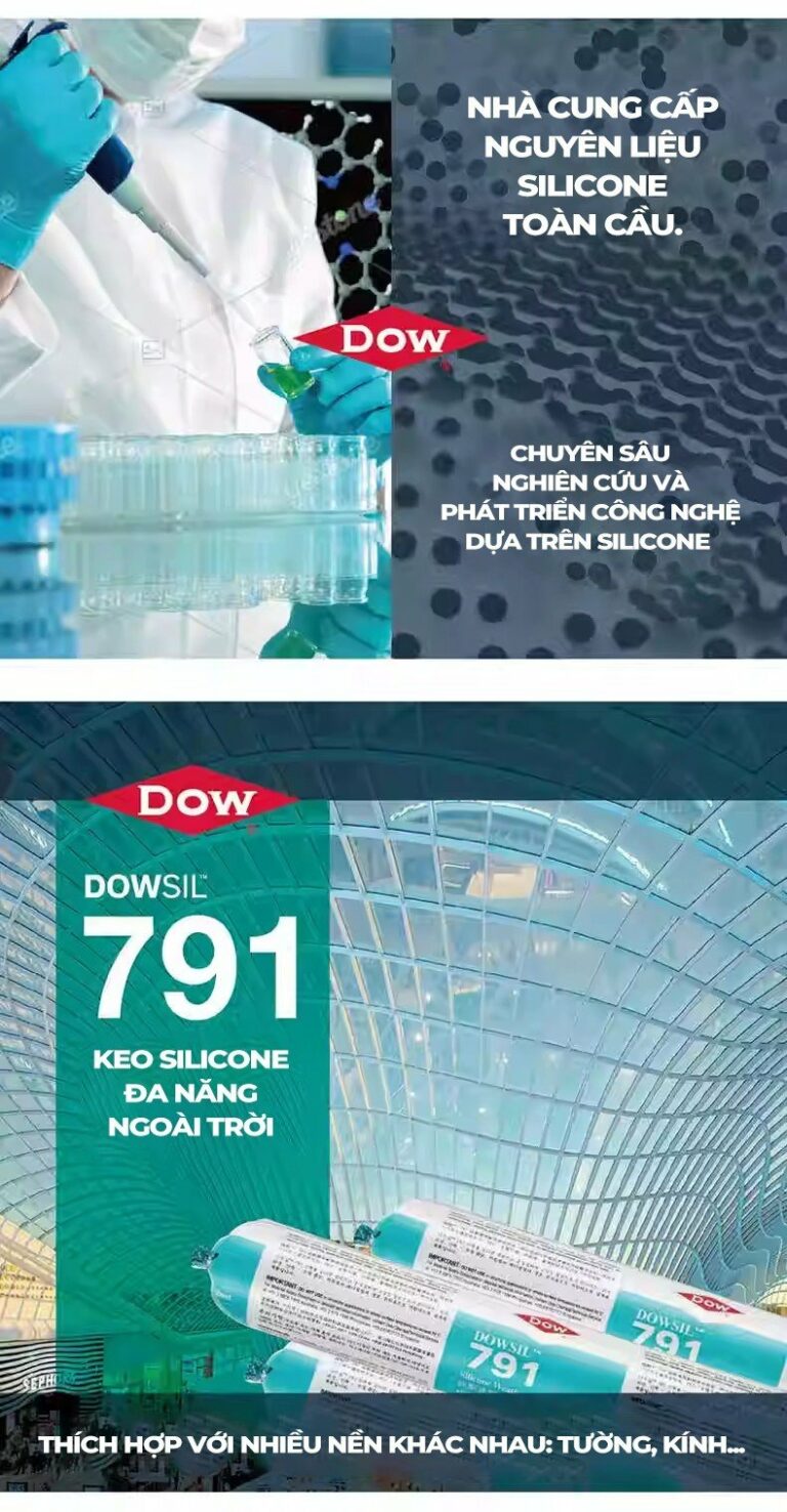 Keo Silicone Dow Corning 791 500ml - Keo silicon trung tính 1 thành phần, chịu thời tiết tốt ...